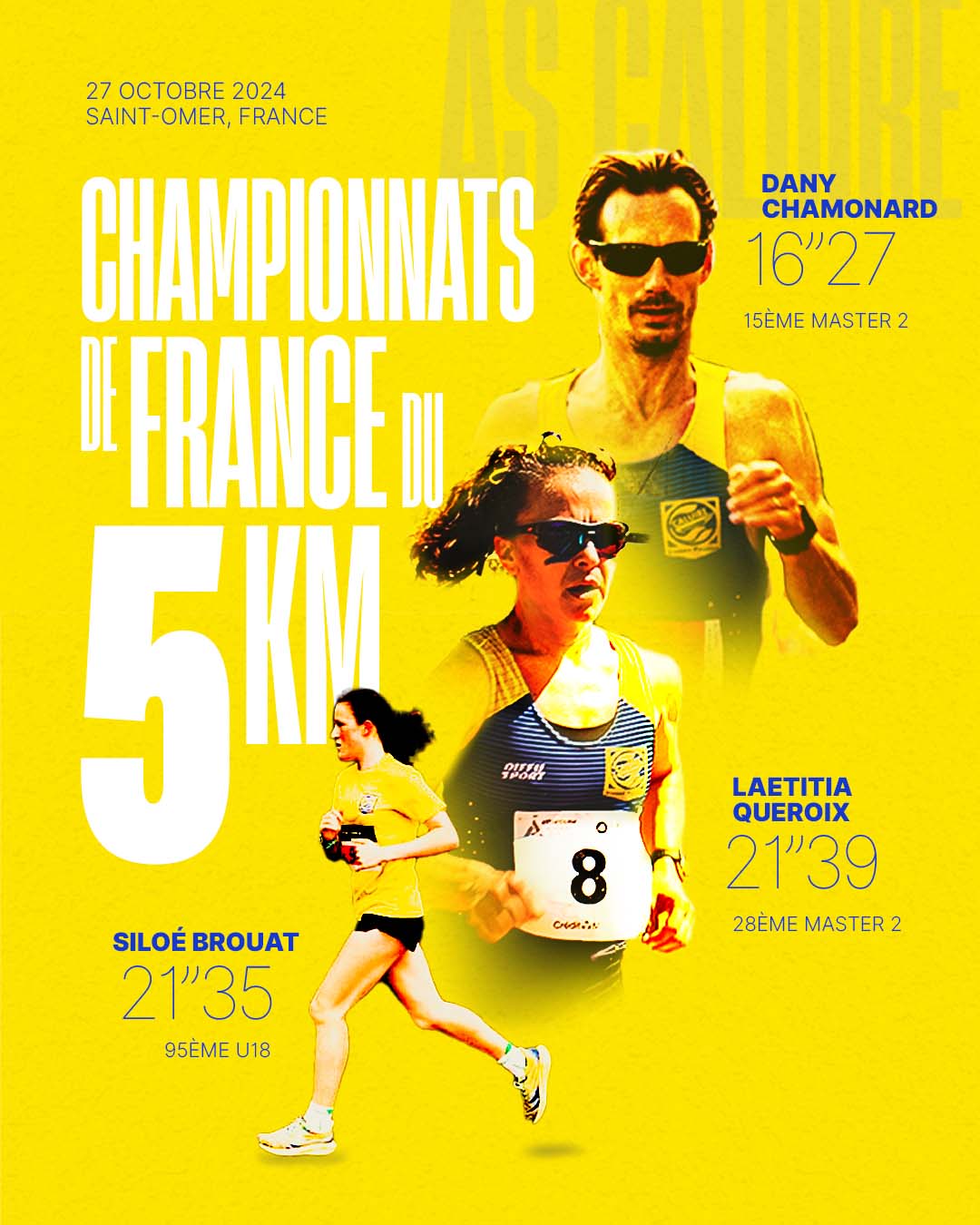 3 Caluirards aux Championnats de France du 5km - AS Caluire Athlétisme
